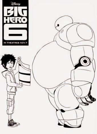 disney big hero 6 coloring pages