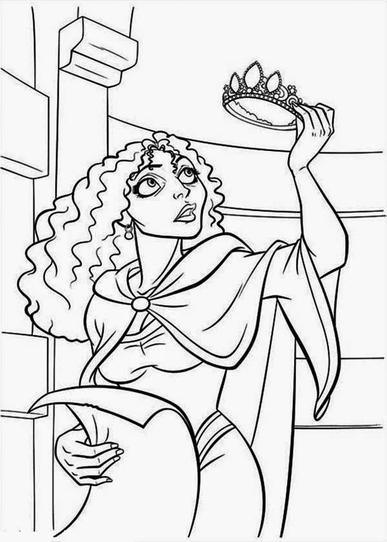tangled coloring pages maximus gacaps