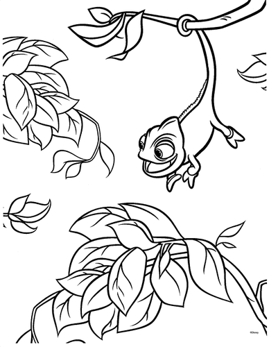 tangled coloring pages maximus gacaps